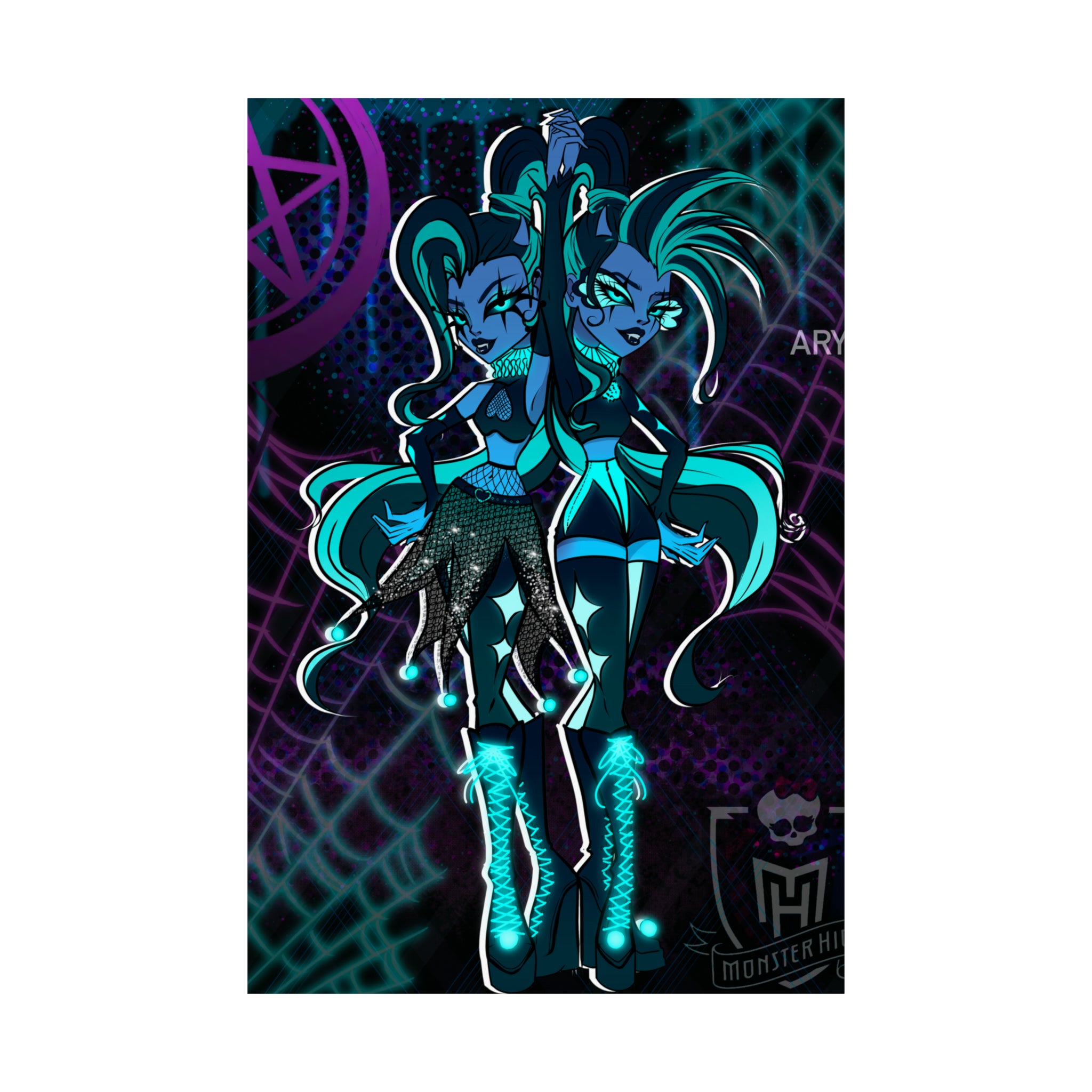 Helluva Boss Fanart Glitz and Glam Print – Rebellious by Ary